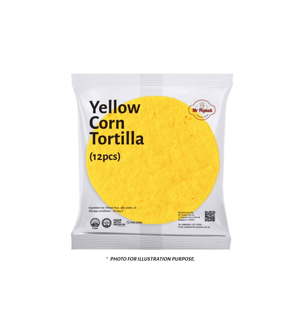 Yellow Corn Tortilla – 12pcs - Mr Popiah
